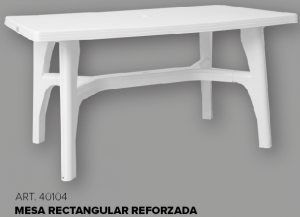Mesa Rectangular Plastico Reforzada Quality Plastic – Dapas Hogar